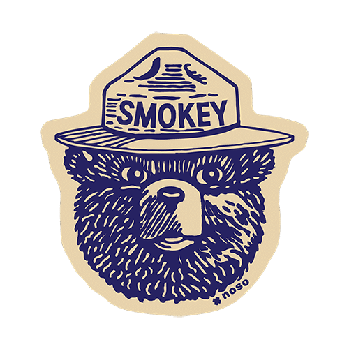 SMOKEY BEAR NAVY LOGO Smokey Bear x NoSo – NoSo Patches